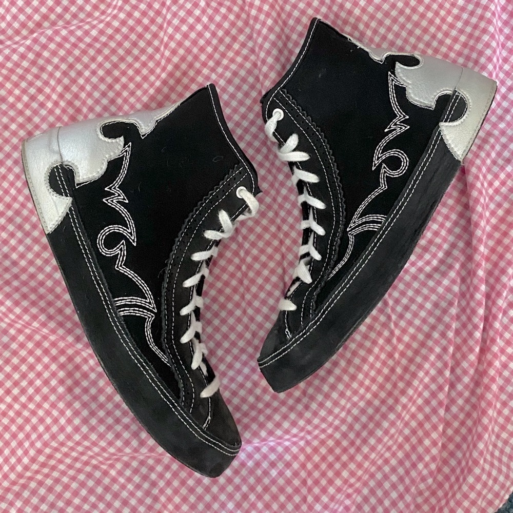 Converse Black Western Sasha Hi Sneakers - Gem